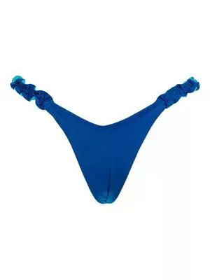 Agua Bendita Adele Ruffled-detail Bikini Bottom - Blue