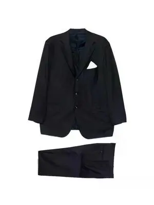 Kiton Button Suit - Blue