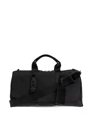 Moschino Logo-detail Holdall Bag - Black