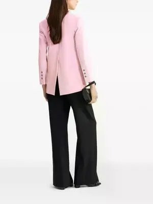 Patou Double-breasted Collarless Blazer
