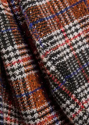 Missoni Double-breasted Tartan Wool-blend Peacoat - Red
