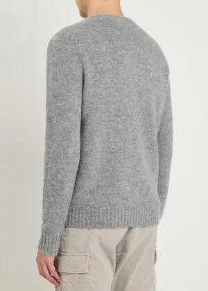 Polo Ralph Lauren Logo-embroidered Wool-blend Jumper - Grey