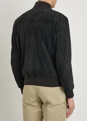 TOD'S Suede Bomber Jacket
