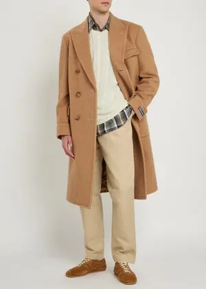 Polo Ralph Lauren Double-breasted Hair Overcoat