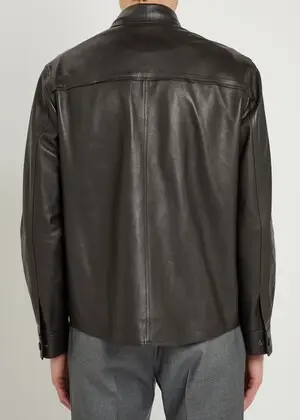 SLOWEAR Leather Overshirt Jacket
