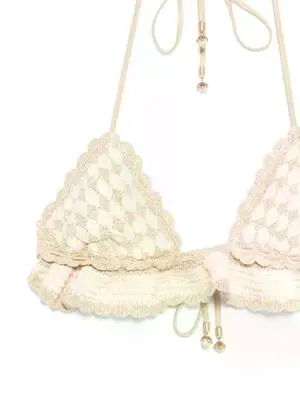 Zimmermann Crochet Ruffled Bikini