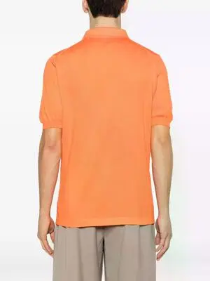 Kiton Buttoned Polo Shirt - Orange