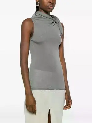 Rick Owens Sleeveless Top With Draped Detail