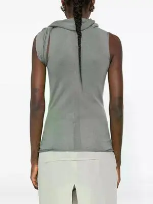 Rick Owens Sleeveless Top With Draped Detail