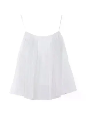 ELEH Spaghetti Strap Embroidered Top