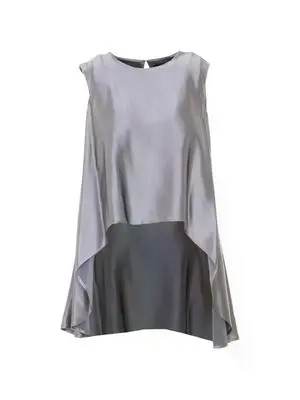 ELEH Asymmetric Round-neck Top