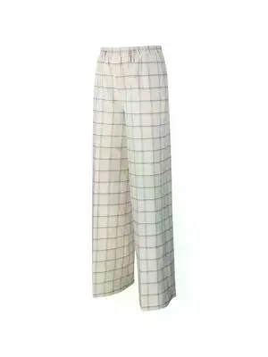 FORTE_FORTE Checked Trousers