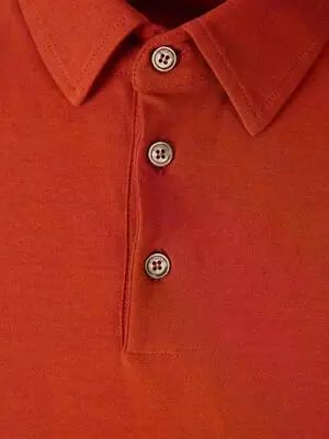 ZANONE Buttoned Polo Shirt - Orange