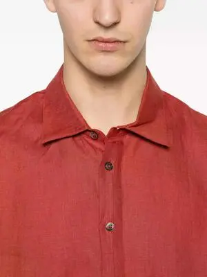Alpha Studio Short-sleeve Buttoned Shirt - Red