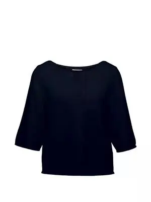 ALLUDE Ribbed Knitted Sweater