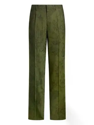 Etro Wool Jacquard Trousers