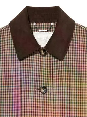 Brooks Brothers Checked Cotton Coat