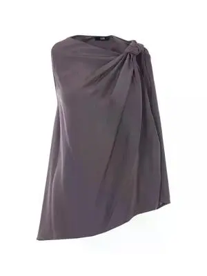 ELEH Sleeveless Knot Detail Top - Grey