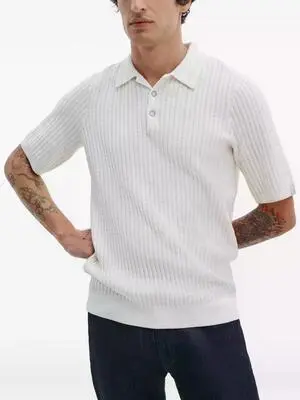 Rag & Bone Harvey Textured Polo Shirt