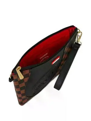SPRAYGROUND Jetstream Embossed Check Clutch Bag