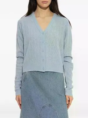 Munthe Byrd Pointelle-knit Cardigan
