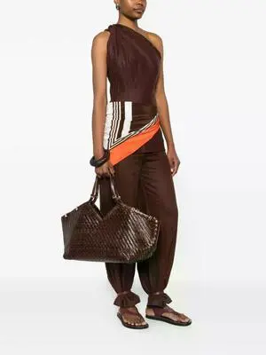Benedetta Bruzziches Large Usha The Greatest Woven-design Tote Bag