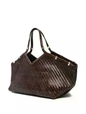 Benedetta Bruzziches Large Usha The Greatest Woven-design Tote Bag