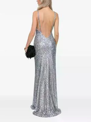 ROSERRY Margot Sleeveless Sequined Gown
