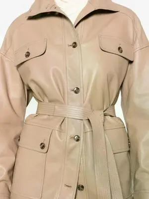 YVES SALOMON Buttoned Belted Jacket