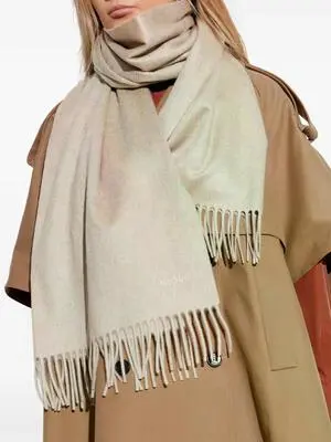 Max Mara Baci Fringed Scarf - Neutrals