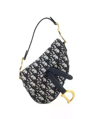 Dior Saddle Handbag Oblique Canvas Mini Shoulder Bag - Blue