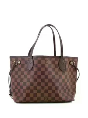 LOUIS VUITTON Neverfull Damier Pm Tote Bag - Brown