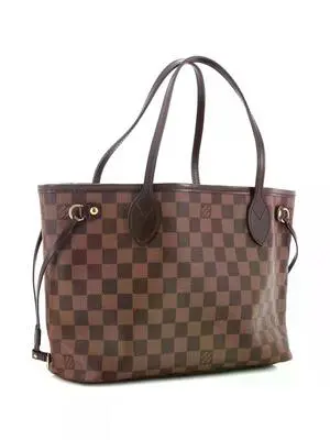 LOUIS VUITTON Neverfull Damier Pm Tote Bag - Brown