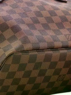 LOUIS VUITTON Neverfull Damier Pm Tote Bag - Brown