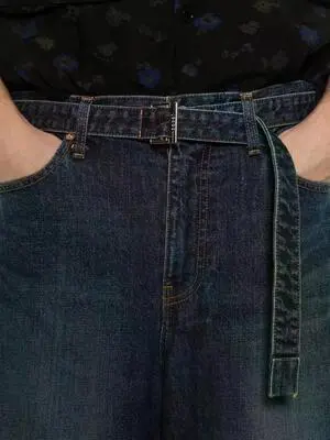 Sacai Buttoned Belted Shorts