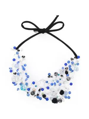 MARIA CALDERARA Beaded Necklace - Silver