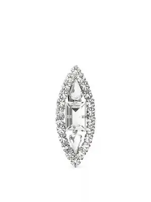 Alessandra Rich Crystal Marquise Drop Earrings