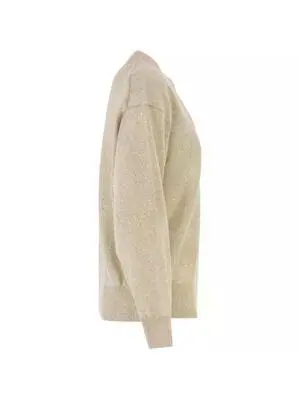 Brunello Cucinelli Sequin-embellished V-neck Sweater