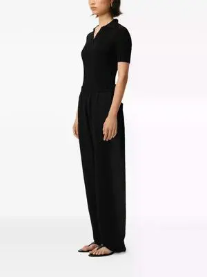 AMI Paris Blended Linen Elasticated Waist Trousers