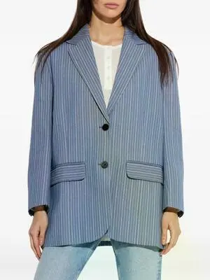 Munthe Pinstripe Button Blazer