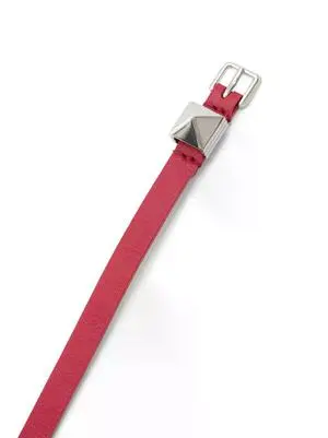 Valentino Garavani Pyramid Stud Buckle Bracelet - Red