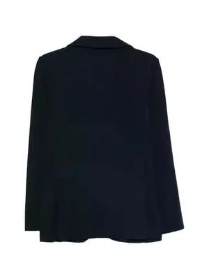 LARDINI Brooch Knit Blazer - Blue