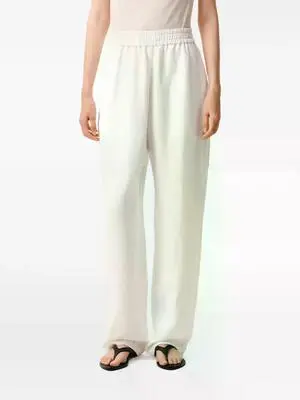 AMI Paris Blended Linen Elasticated Waist Trousers