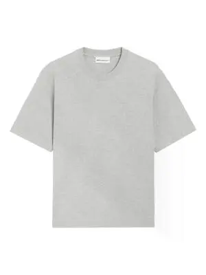 AMI Paris De Coeur Crew-neck T-shirt In Heavy Cotton - Grey