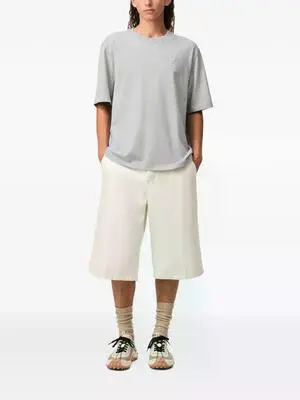 AMI Paris De Coeur Crew-neck T-shirt In Heavy Cotton - Grey