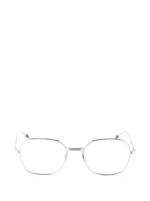 Thom Browne Titanium Rectangular Eyeglasses - Silver
