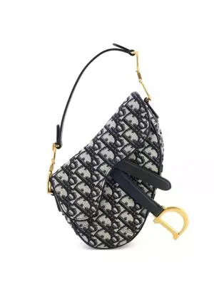 Dior Saddle Handbag Oblique Canvas Mini Shoulder Bag - Blue