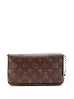 LOUIS VUITTON Felicie Pochette Monogram Canvas Crossbody Bag - Brown
