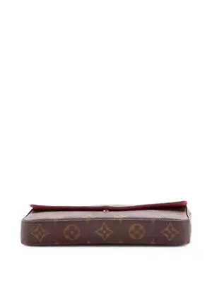 LOUIS VUITTON Felicie Pochette Monogram Canvas Crossbody Bag - Brown