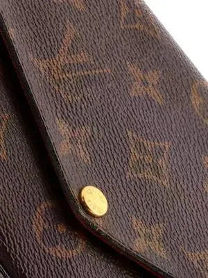 LOUIS VUITTON Felicie Pochette Monogram Canvas Crossbody Bag - Brown